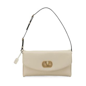 Valentino Garavani VLogo Signature Schultertasche - - Bags - Damen - Wei&szlig; - ONE SIZE