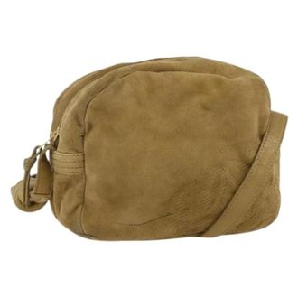 Loewe Sac bandouli&egrave;re en daim Pre-owned - Femme - Pre-owned - Beige - Taille: ONE Size