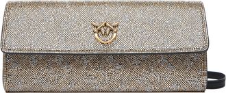 Pinko Handtasche PINKO Love Tiny Brids Wallet C AI 25-26 PCPL 103765 A20D Goldfarben