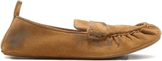 Acne Studios Femme, Chaussures, Beige, Taille: 37 EU Suede loafer