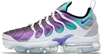 Nike Nike Sneaker Air Vapormax Plus, White/Fierce Purple-Aurora Green-Black, 924453-101, 47 EU (M 12.5 US)