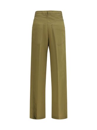 Darkpark Womens Iris Pants Olive Modal; Polyester; Polyamide Trousers