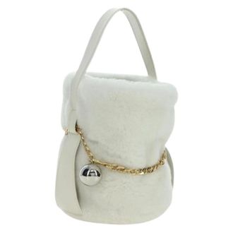 Prada Pre-owned Vintage Fur Bucket Bag - - Pre-owned - Damen - Wei&szlig; - ONE SIZE