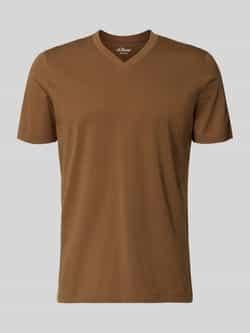 s.Oliver Red Label Regular Fit T-Shirt aus reiner Baumwolle