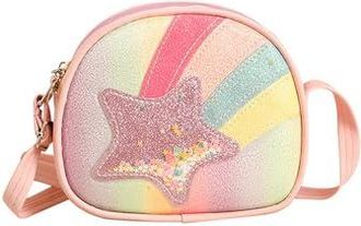 Generic Sac &agrave; main pour filles de 3, 4, 5, 6, 7 et 8 ans, portefeuille pour fillettes pour anniversaire, sac &agrave; bandouli&egrave;re l&eacute;ger pour filles de 3 &agrave; 8 ans, ros