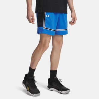 Under Armour Zone Pro Mesh Shorts für Herren, 18 cm Blau Atlantis / Schwarz XXL