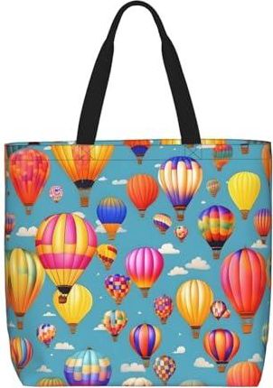 Generic Ballons Chauds Et Color&eacute;s Sac A Main Femme L&eacute;ger Sacs De Courses Pliable Sac A Main Femmes Pour Travail Shopping Quotidienne