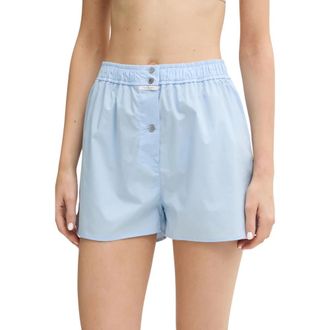 Patrizia Pepe Logo Patch Shorts - - Nightwear & Lounge - Damen - Blau - XL