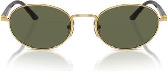 Persol Elegante ovale Metallsonnenbrille - - Accessories - unisex - Gelb - ONE SIZE