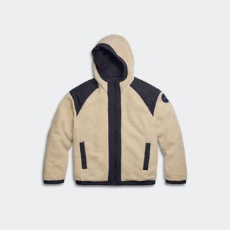 Canada Goose Wendbare Alberni Herren-Bomberjacke aus Fleece (M&auml;nnlich, Light Tan/Nocturne, M)