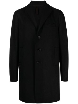 Harris Wharf London Mantel mit fallendem Revers - Schwarz