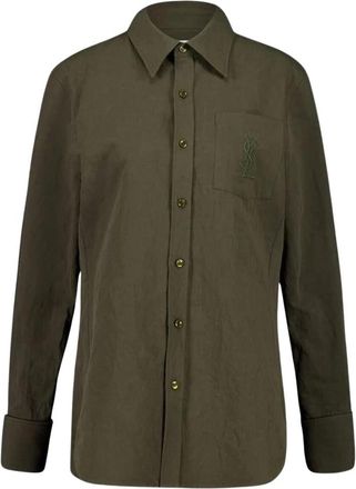 Saint Laurent Casual Shirts - - Blouses & Shirts - Damen - Gr&uuml;n - M
