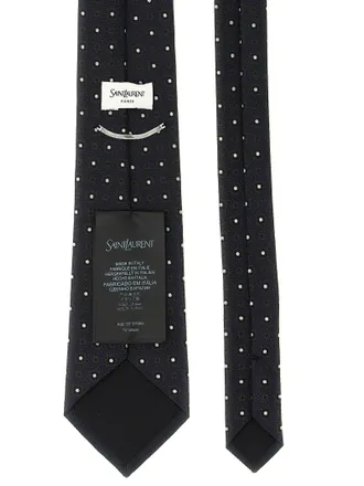 Saint Laurent Paris Necktie - Navy