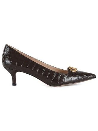 Twin-Set Escarpins en Cuir avec Talon Kitten | 5BTDS252TCP040 00203 Marron, marron, 39 EU