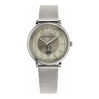 Versace V Circle 42Mm Uhr - - Accessories - Herren - Grau - ONE SIZE