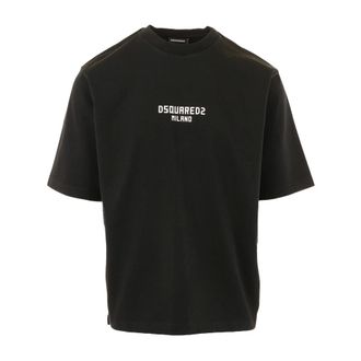 Dsquared2 Homme, Tops, Noir, Taille: L Milano Loose Fit T-Shirt