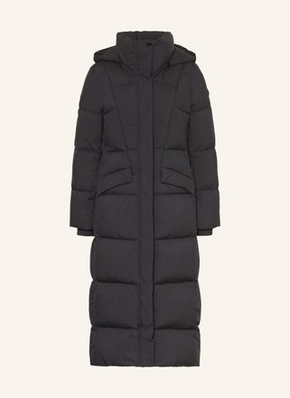 HUGO BOSS Steppmantel Pamaxi Mit Abnehmbarer Kapuze schwarz