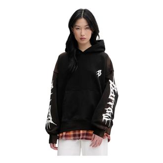 Barrow Baumwoll-Hoodie mit Logo-Print - - Sweatshirts & Hoodies - Damen - Schwarzk - M