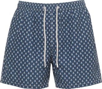 Saint Barth Homme, Maillots de bain, Bleu, Taille: L Short de bain Lighting Micro Fantasy