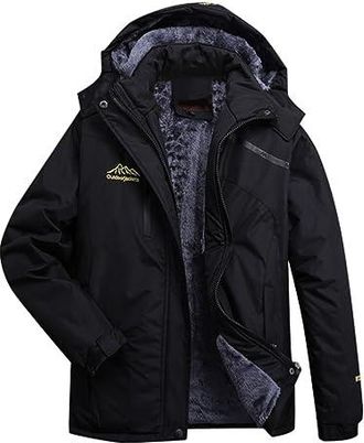 Generic Vestes pour femmes 2026 Veste dalpinisme isol&eacute;e respirante de couleur unie, Noir, 3XL