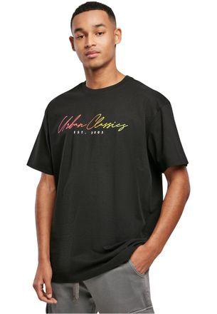 Urban Classics Herren Script Logo Tee Black, 5XL