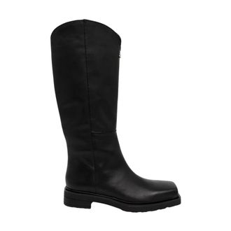Patrizia Pepe Femme, Chaussures, Noir, Taille: 38 EU Bottes &agrave; logo
