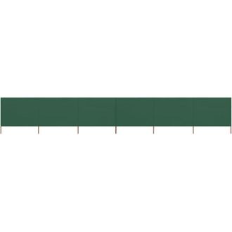 vidaXL Paravent 6 panneaux Tissu 800 x 160 cm Vert Vidaxl