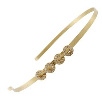 Chanel Accessoires pour cheveux en m&eacute;tal Pre-owned - Femme - Pre-owned - Jaune - Taille: ONE Size
