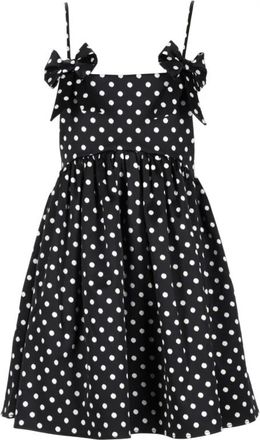 Ganni Femme, Robes, Noir, Taille: 38 FR Mini-robe en satin &agrave; pois