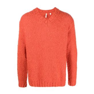 Sunflower Brennoranges Aske Pullover - - Knitwear - Herren - Orange - XL