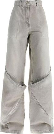 The Attico Femme, Jeans, Gris, Taille: W25 Pantalon en denim ample d&eacute;construit