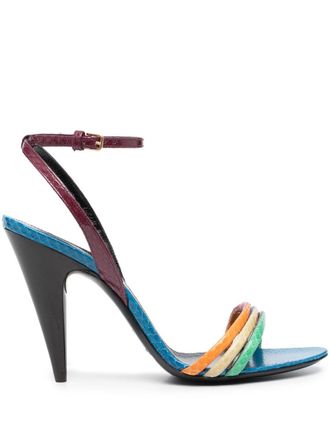 Saint Laurent Liya Sandalen 95mm - Blau