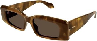 Alaia unisex, Accessoires, Brun, Taille: 53 MM Lunettes de soleil rectangulaires