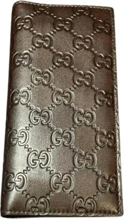 Gucci Portefeuille Long Pre-owned (bi-pli) - Homme - Pre-owned - Brun - Taille: ONE Size