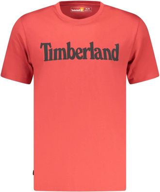 Timberland Homme, Tops, Rouge, Taille: 3XL T-shirt &agrave; Manches Courtes Coupe Standard