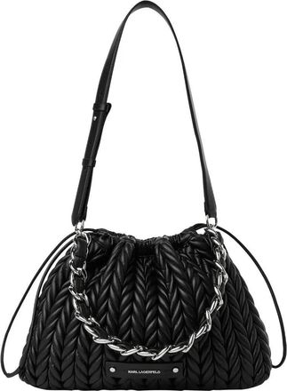 Karl Lagerfeld Hobo Bags - K/WEAVE CHAIN Schultertasche - Gr. unisize - in Schwarz - f&uuml;r Damen