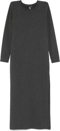 Norma Kamali Klassisches Maxikleid mit Seitenschlitz - Grau