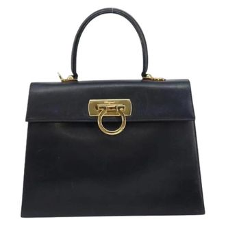 Ferragamo Pre-owned Lederhandtasche - - Pre-owned - Damen - Blau - ONE SIZE