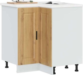 vidaXL Vidaxl - Armoire dangle de cuisine Porto ch&ecirc;ne artisanal
