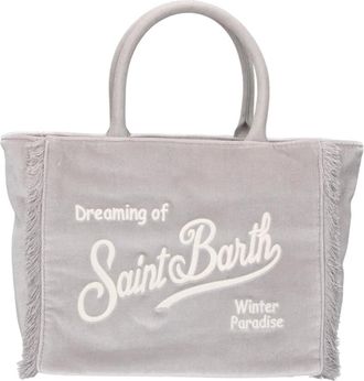 MC2 Saint Barth Femme, Sacs, Gris, Taille: ONE Size Colette Velvet Hand Bag