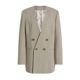 Alberta Ferretti Femme, Vestes, Gris, Taille: 36 FR Blazers