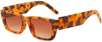 Generic Lunettes de soleil carrées tendance pour hommes et femmes pour les vacances en plein air, pare-soleil plage (couleur : F, taille : moyen) 2026