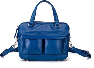 Kate Lee Damen Blau Mini Fiona Leder Handtasche