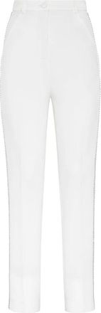 Philipp Plein Femme, Pantalons, Blanc, Taille: 36 FR Straight Pantalons