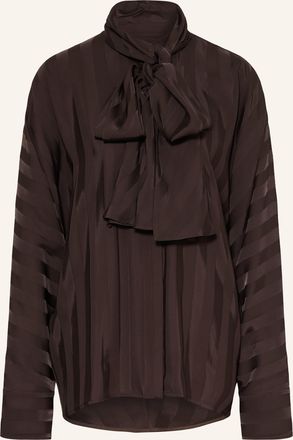 Sportmax Sportmax Schluppenbluse Corsaro Aus Satin braun