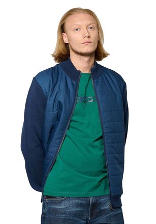 Kaporal Kaporal Herren Boun, Herrenpullover, Normale Passform, Langarm, Stehkragen, Modell Braun, Farbe Navy, Größe S, Marineblau, Small