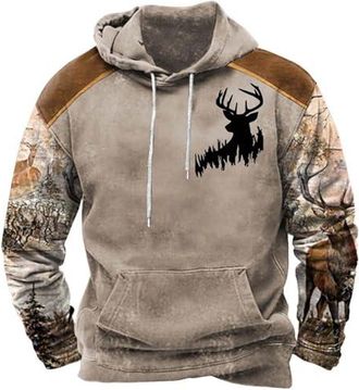 Generic Sweat à capuche occidental tribal aztec pour hommes - Style cowboy ethnique country pull à manches longues en polaire pour rodéos dautomne et feu de c