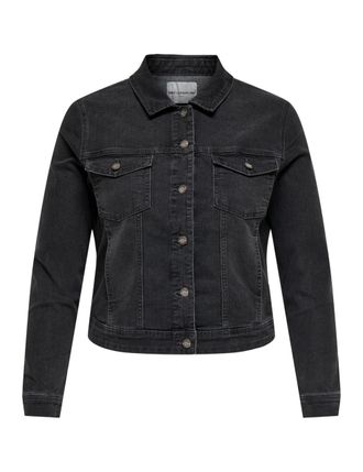 Only Carmakoma Damen Carwespa Ls Dgd Jacket DNM, Dark Grey Denim, Numeric_42