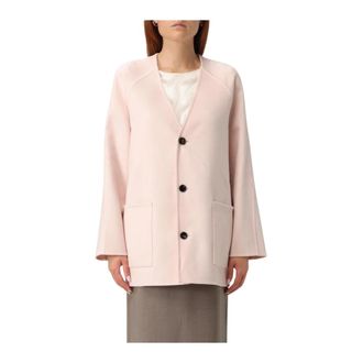 Bottega Veneta Femme, Pulls, Rose, Taille: 36 FR Veste Boutonn&eacute;e &agrave; Poches