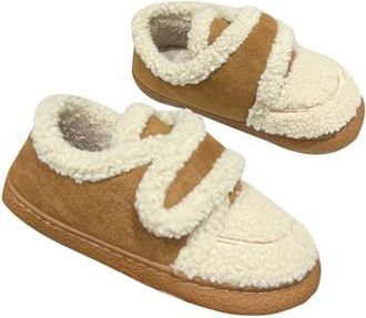 Generic Pantoufles dhiver en feutre pour homme et femme - Confortables - Légères - En coton - Légères - Doublées - Légères - Confortables et douces, kaki, 37 